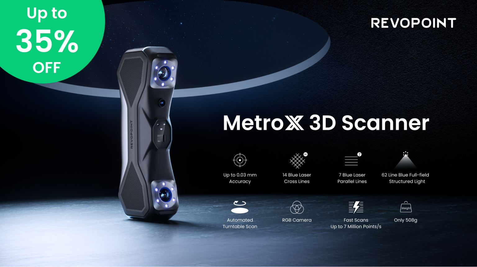 Pro Blue Laser 3D Scanning with the Revopoint MetroX for Only $649 ...